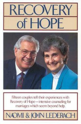 Recovery of Hope - Paperback By Lederach, Naomi - GOOD 9781561480463| eBay