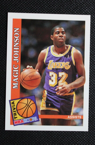 1992-93 NBA Hoops Magic Johnson #482 Trivia Assists Basketball | eBay