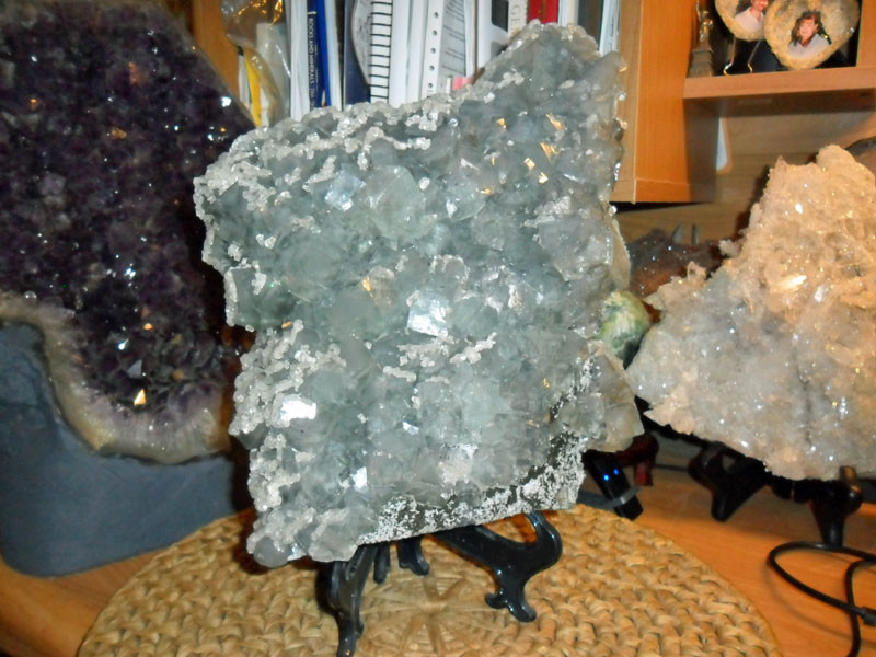 15 lbs. Fluorite Crystal & Calcite Crystal Cluster Huge Museum Specimen ...