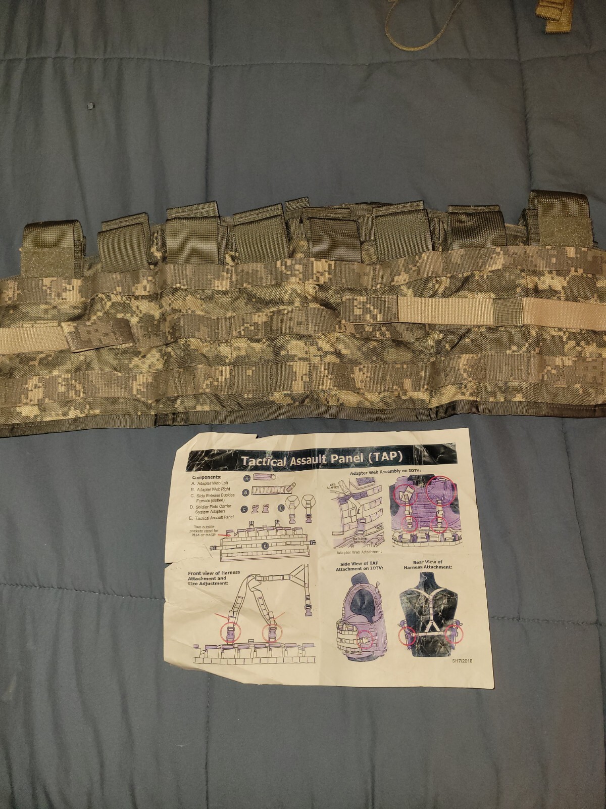USGI TACTICAL ASSAULT PANEL (TAP) CHEST RIG Complete "NEW" | eBay