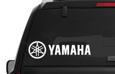 Yamaha Logo with Tuning Fork Die Cut Vinyl Decal Window Bumper Sticker ...
