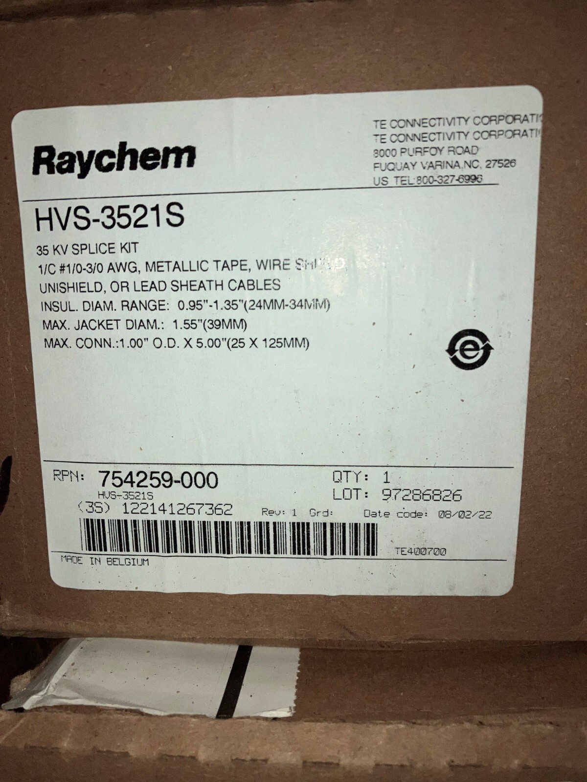 New Raychem HVS-3521S 35kV Splice Kit for sale online | eBay