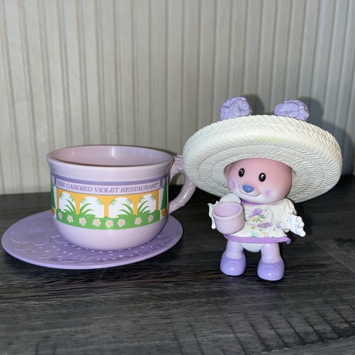 Vintage TEA BUNNIES Teacup Bunny Purple Candy Violet Complete Figure ...