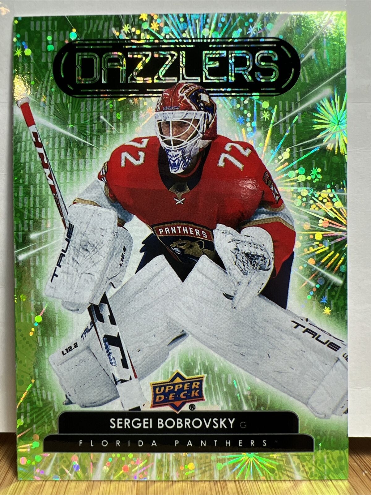 2022-23 Upper Deck Series 1 - Dazzlers Green #DZ-15 Sergei Bobrovsky ...