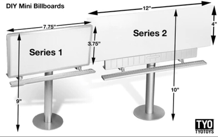 DIY BILLBOARDS BY TYO TOYS (series 1 & series 2) | eBay