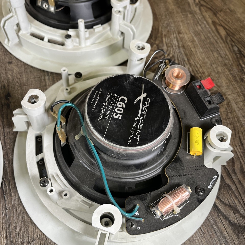 Proficient Audio C605 In-Ceiling/In-Wall Speakers Lot of 6 – Tested ...