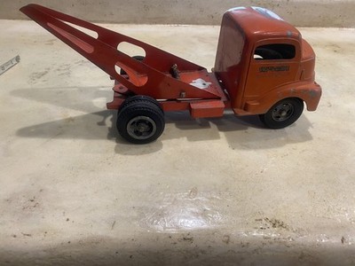 Vintage Smith Miller Smitty Toys Tow Truck 15" Cast & Pressed Metal | eBay
