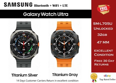 Samsung Galaxy Watch Ultra 47mm SM-L705U Silver Bluetooth + WiFi + LTE ...
