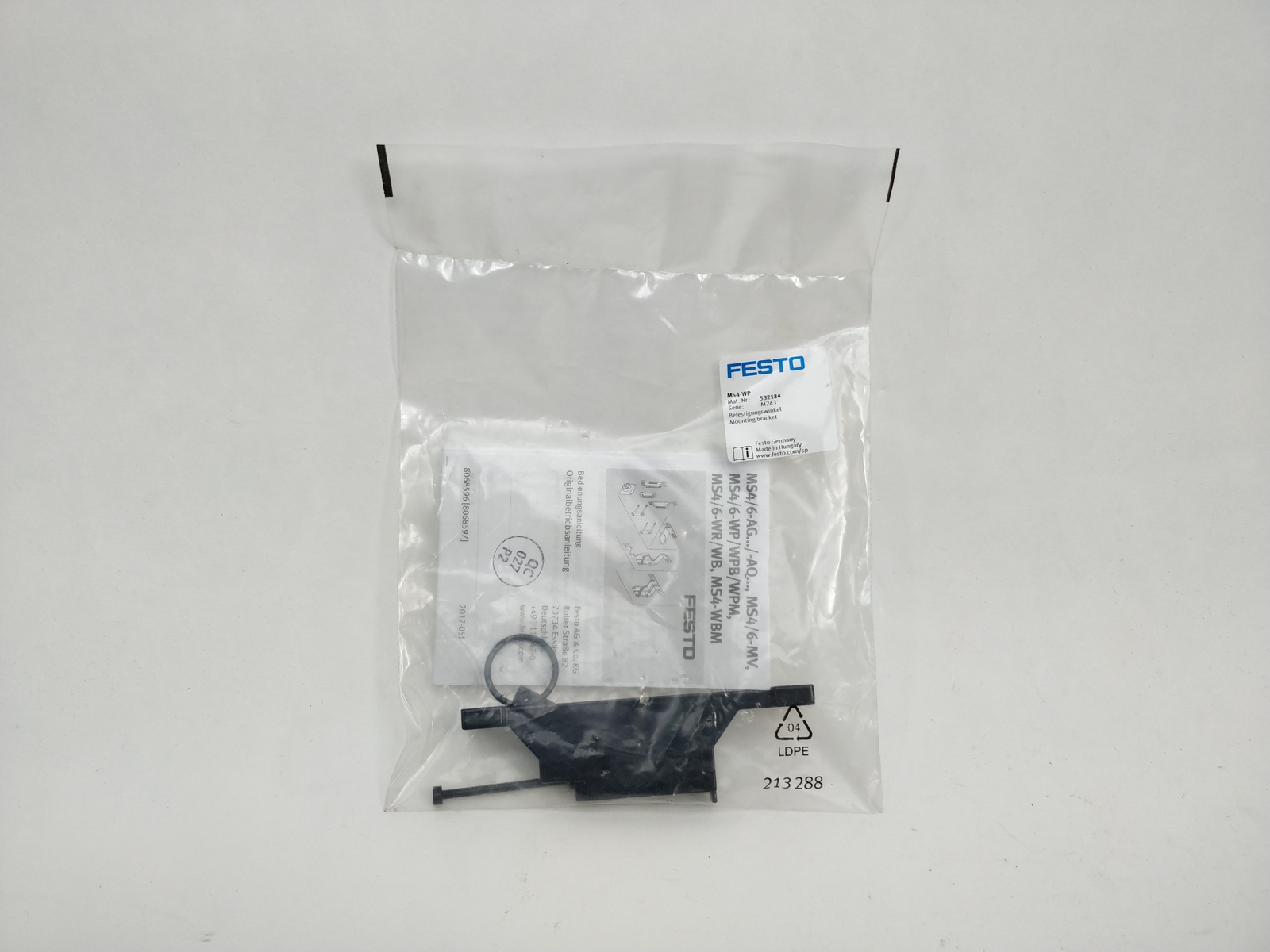 532184 Festo MS Series Mounting Bracket Ms4-wp Ms4wp for sale online | eBay