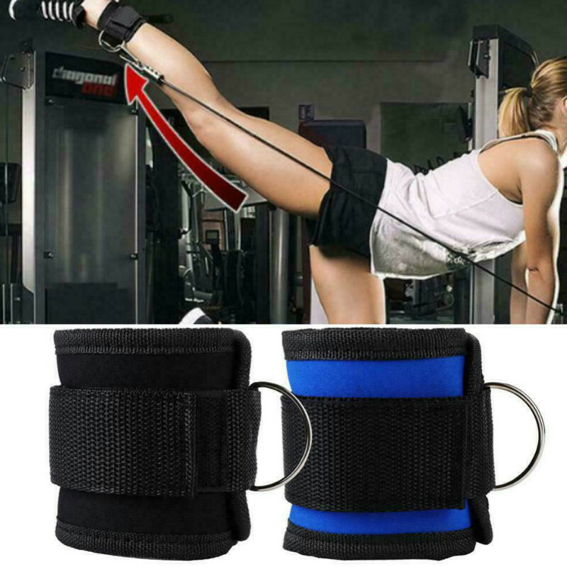 Ankle Strap GYM Ring Bandage Trains Belt Free Adjustment Leg Pulley ...