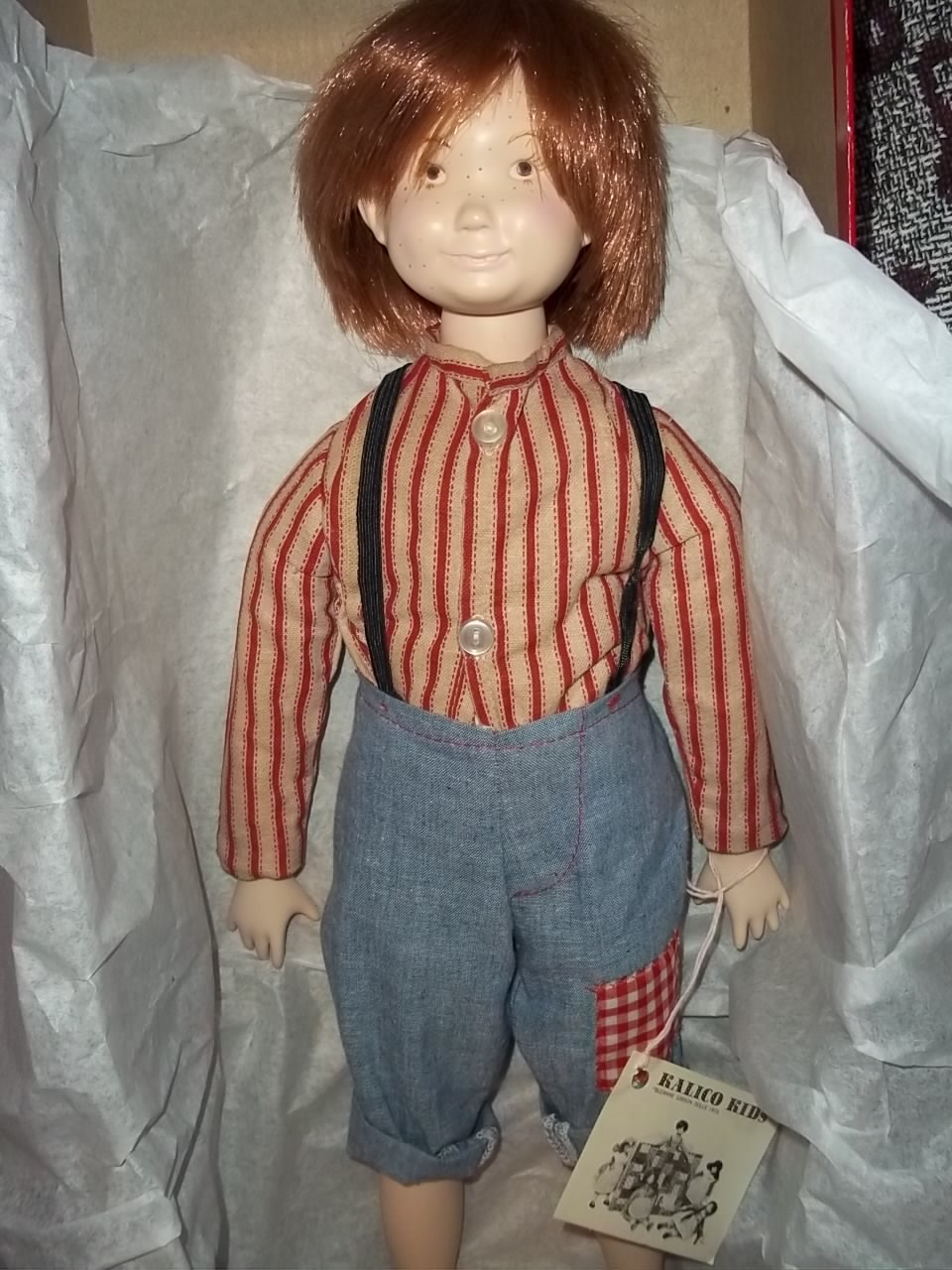 Kalico Kids Toby #105 Artist Suzanne Gibson 18" Doll Porcelain/Cloth ...