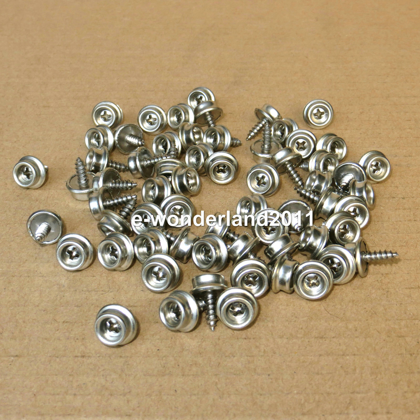 PRO Boat Canvas Cover Stainless Steel Screw in Canvas Snap Studs 3/8 ...