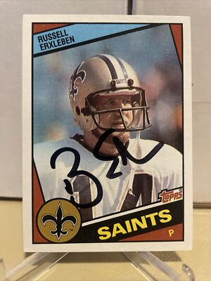 Russell Erxleben -Texas Longhorns- New Orleans Saints Autographed Card ...