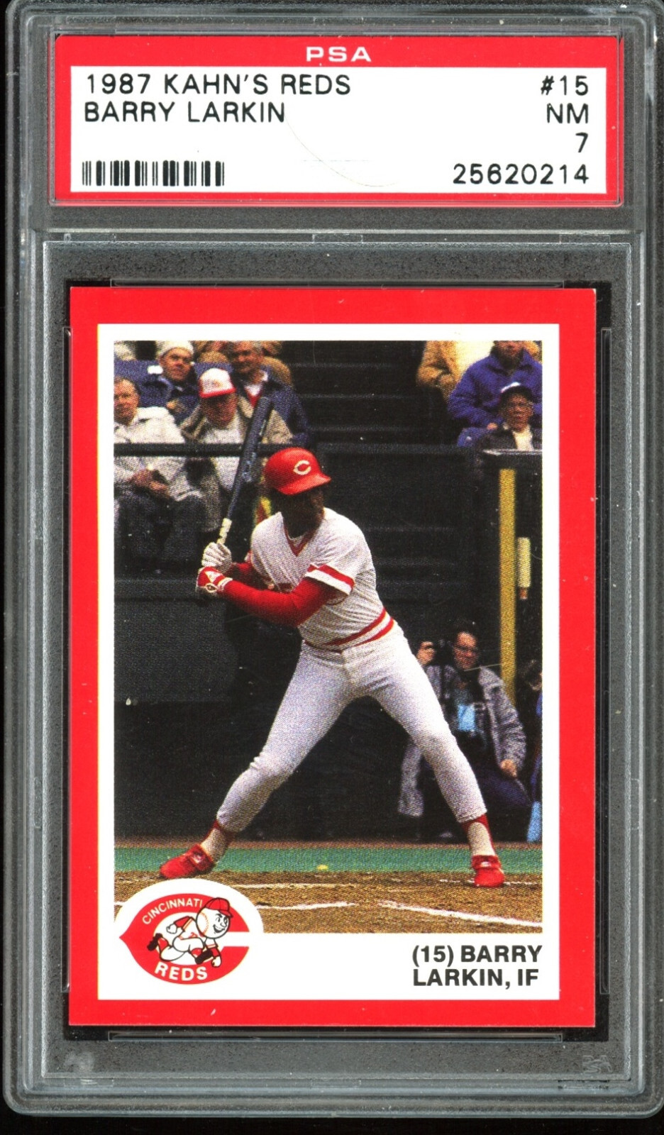 1987 Kahn's Reds #15 Barry Larkin PSA 7 | eBay