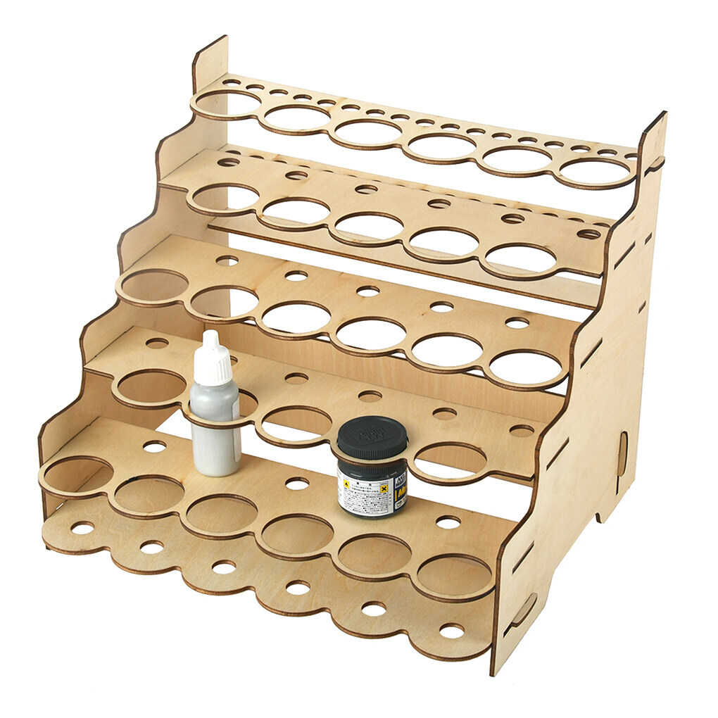 Model Paint Storage Rack Wood Craft Paints Organizer Holder DIY ...
