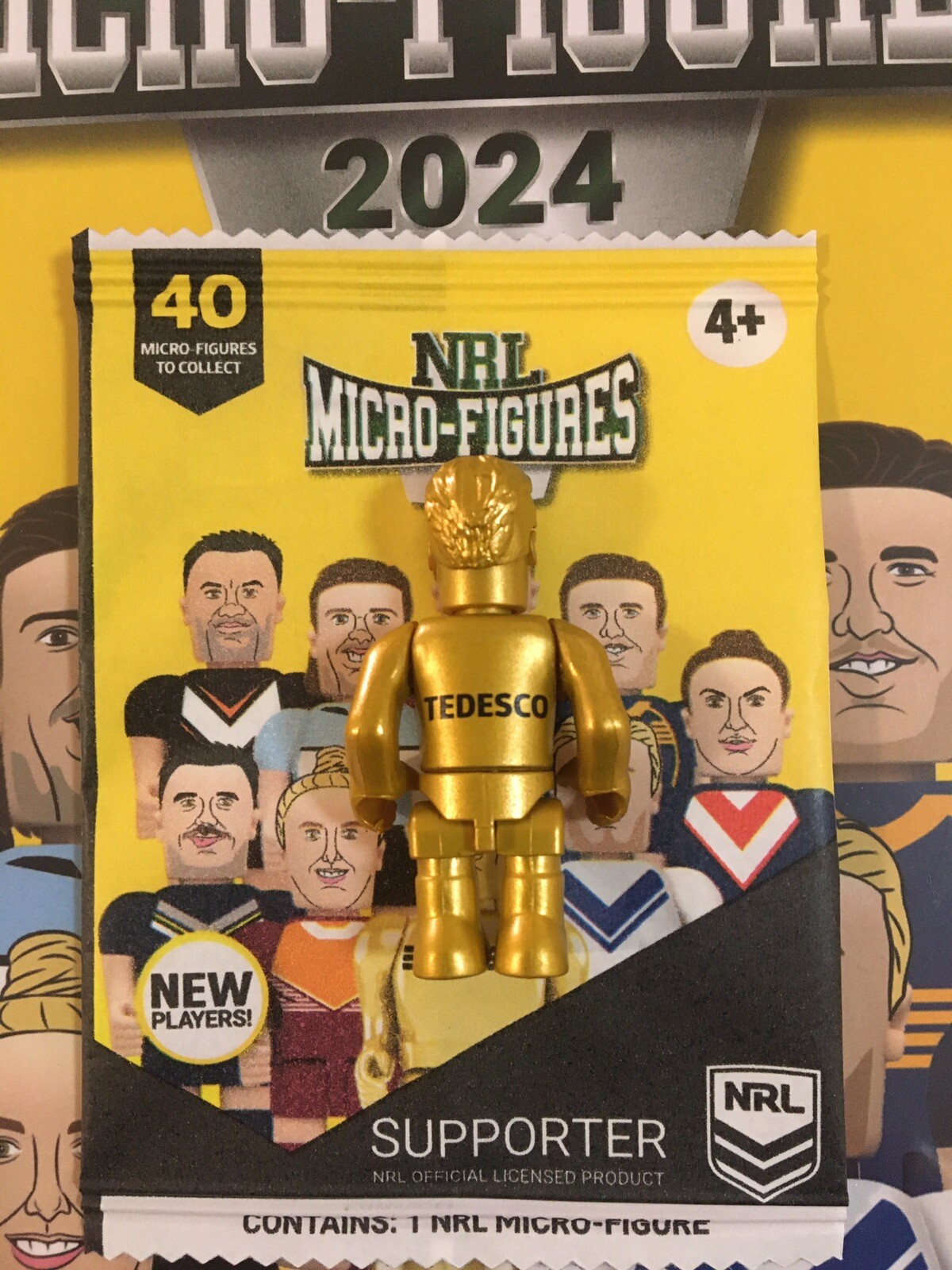 2024 NRL Micro Figures - Sydney Roosters - JAMES TEDESCO - GOLD Super ...