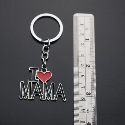 I Love Mama - Heart Keychain - Bag Pendant Charm Mother's Day Birthday ...