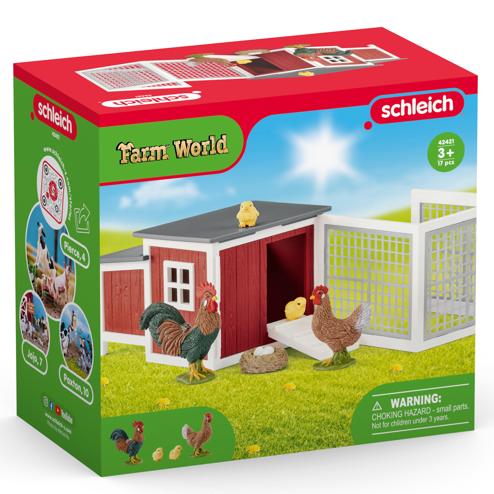 Schleich Farm World Chicken Coop Toy Play Set 42421 for sale online | eBay