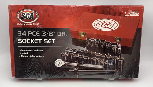 SCA 34 Pce 3/8” Dr. Socket Set | eBay