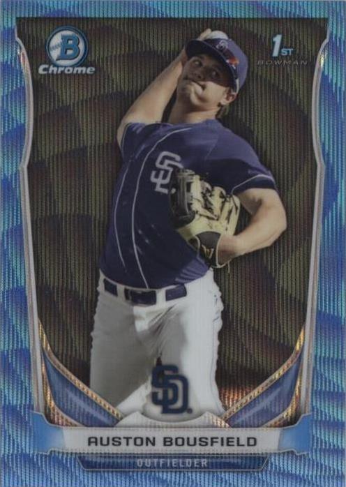 2014 Bowman Draft - Chrome Auston Bousfield #CDP127 Blue Wave Refractor ...