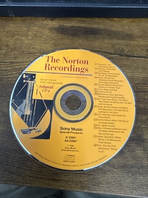 The Norton Recordings 8th Edition CD 4 (CD) DISC ONLY, NO TRACKING | eBay