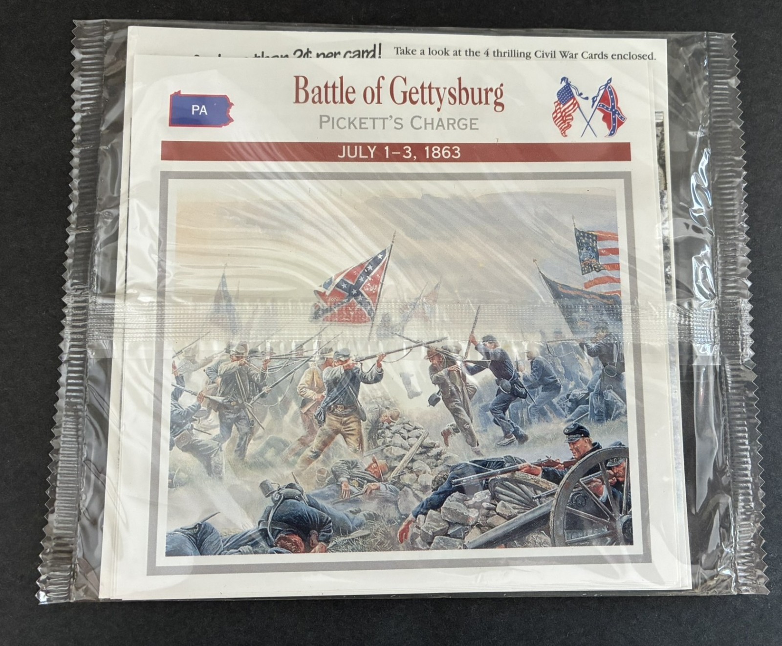 Atlas Civil War Card Promotional Sealed Pack , Battle of Gettysburg | eBay