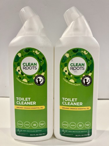 Clean Roots Toilet Cleaner 25.3 Fl Oz X 2 Pcs - Organic Orange Essential Oil | eBay