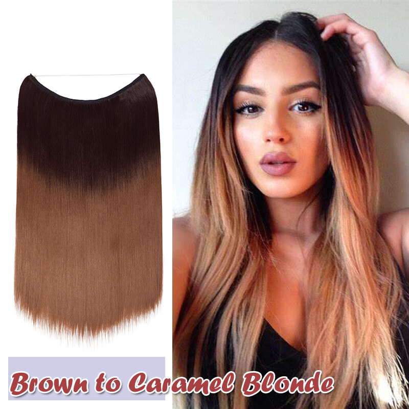 100% Natural As Human Thick Invisible Wire Softs Secret Wire In Hair ...