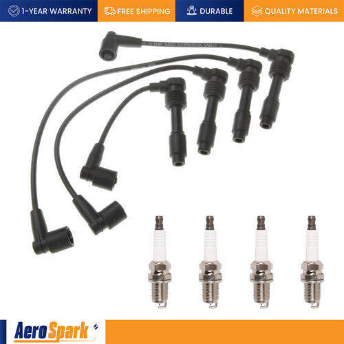 Wireset & Platinum Spark Plug for Chevrolet Optra Suzuki Forenza Reno 2 ...