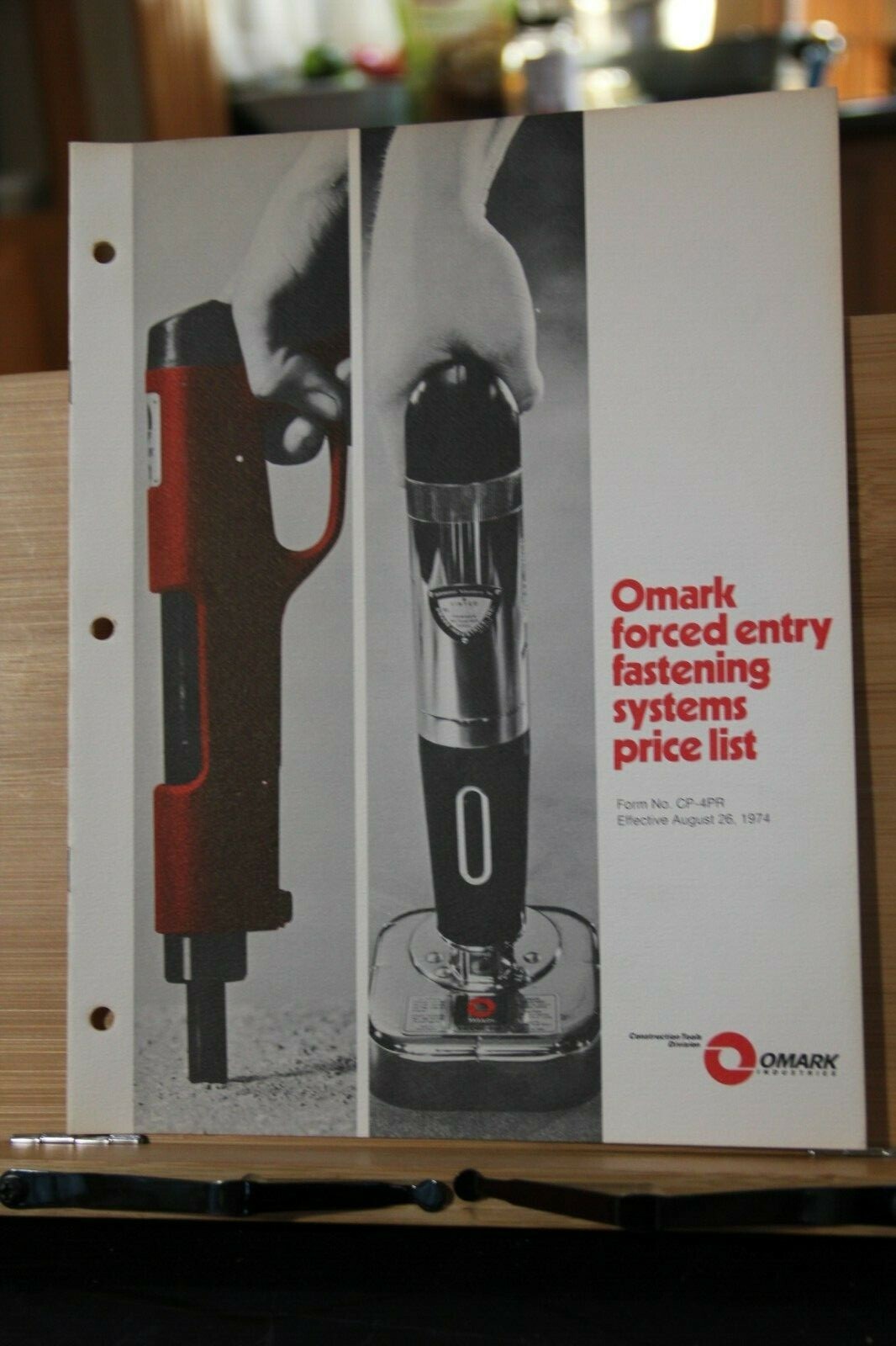 OMARK Industries Forced Entry Gun Fastening System 1974 Price List 12 ...