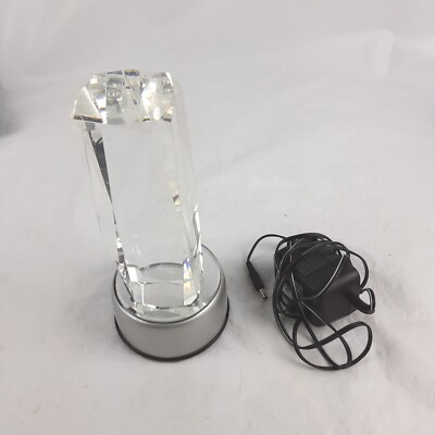 3D Hawk&Frog Hologram Laser Cut Etched Crystal Glass W/Rotary Slideshow ...