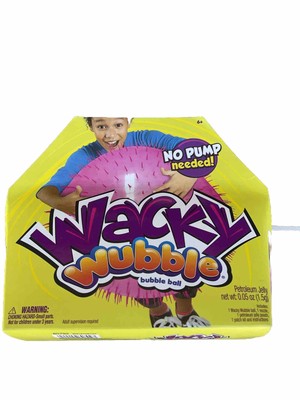 WACKY WUBBLE BUBBLE BALL - Pink - New - No Pump Needed Blow up ball ...