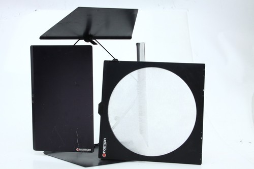 Norman BD412 4 Leaf Barndoor Light Modifier with filter frame & diffusion panel | eBay