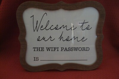 WIFI PASSWORD FRAME HOME DECOR | eBay