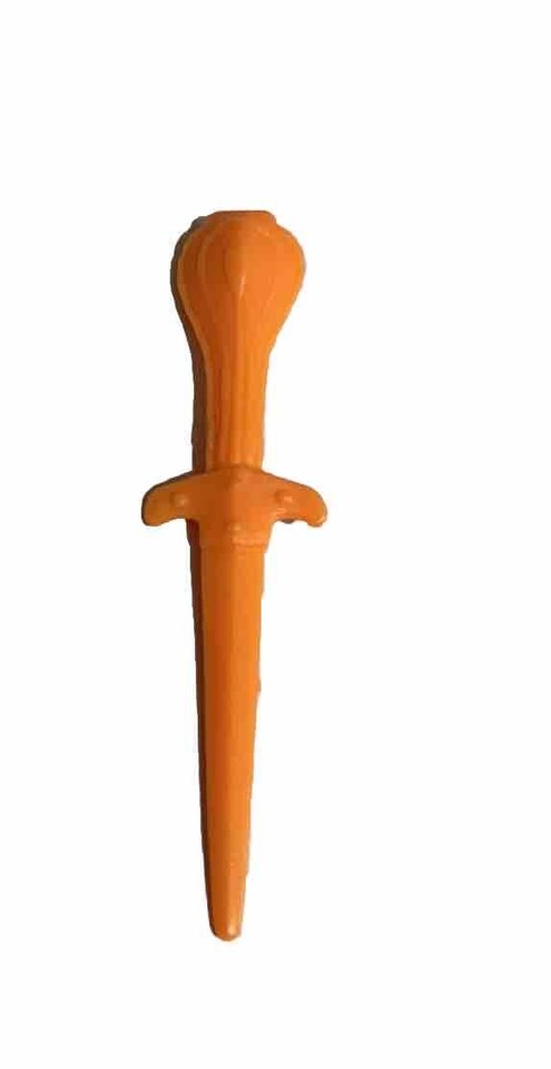 1993 TMNT Ninja Turtles Mummy Raph Dagger Part Orange Cobra Sai weapon ...