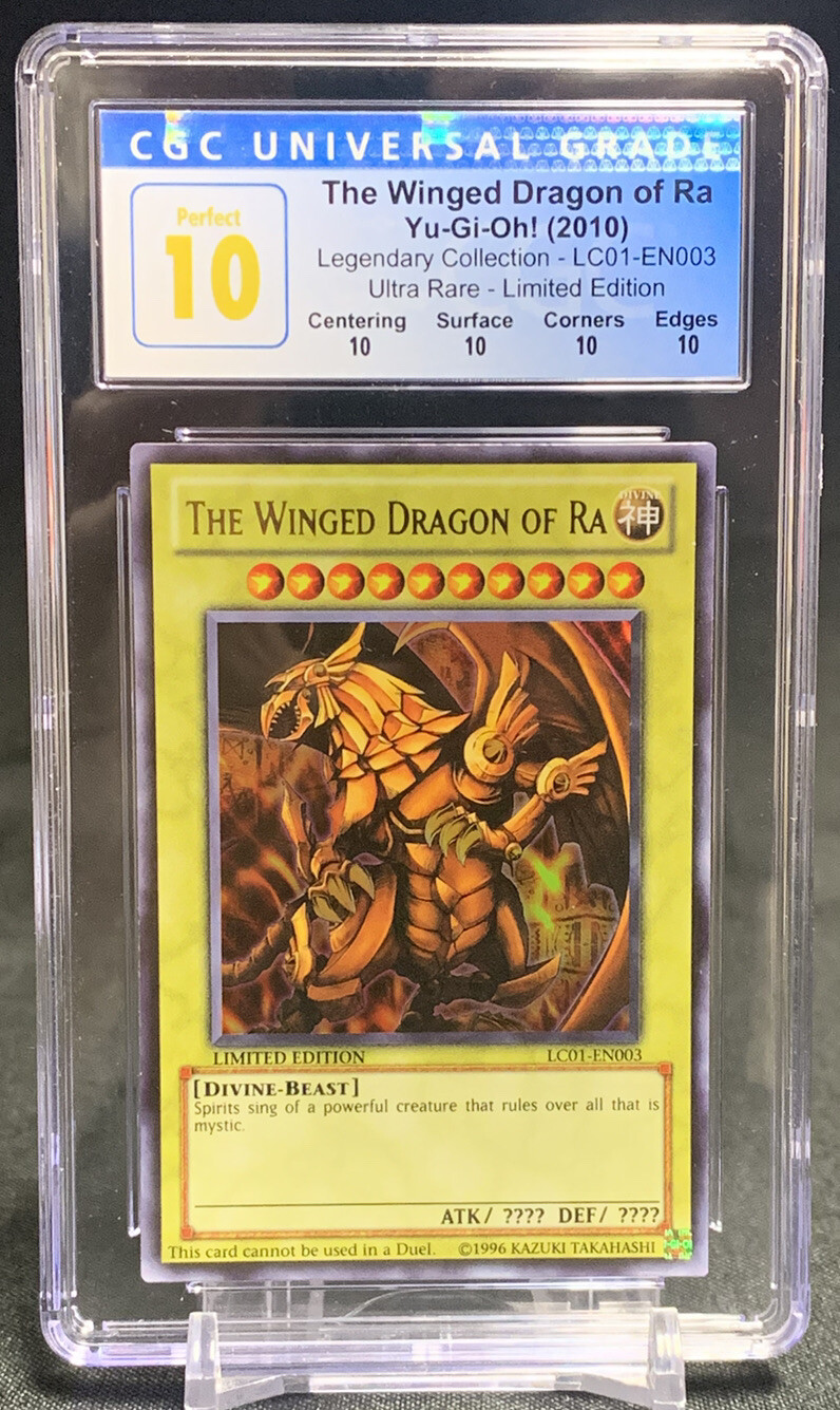 Yu-Gi-Oh CGC Perfect 10 The Winged Dragon of Ra LC01-EN003 Ultra Rare ...