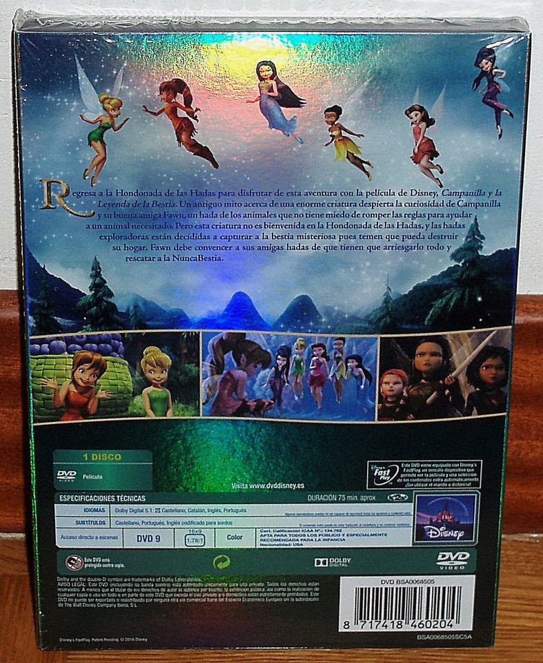 Campanellino E La Leggenda Della Bestia (TINKER BELL) DVD Disney Nuovo ...