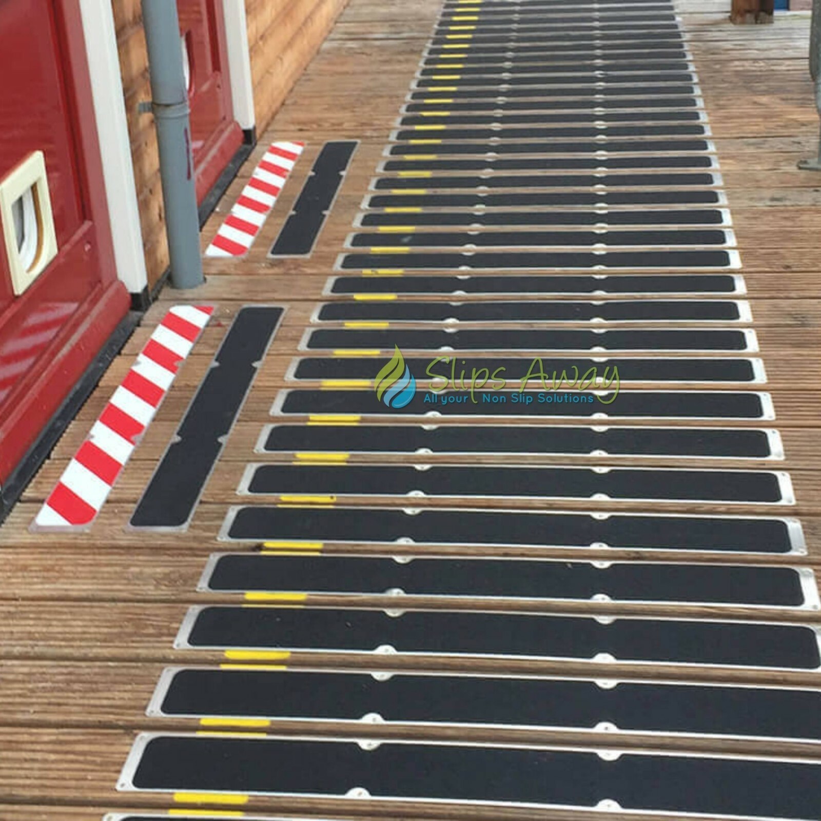 Non Slip Decking Strip Grip Plates for Slippery Wet Decks Steps Stairs ...