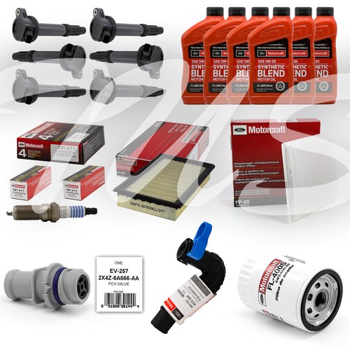 Tune Up Kit 2007-2008 Ford Edge 3.5L V6 DG520 SP411 EV257 KCV249 FP65 ...