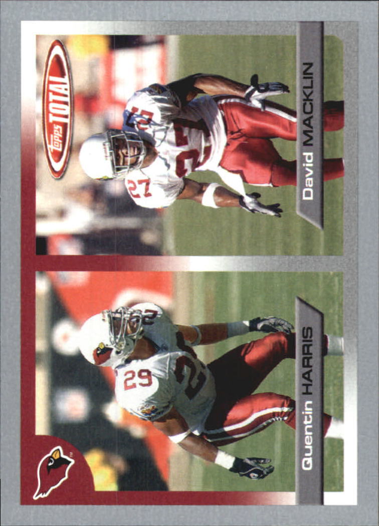 2005 Topps Total Silver Football Card #133 Quentin Harris/David Macklin ...