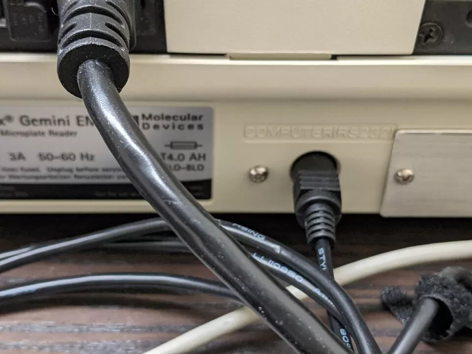 Molecular Devices SpectraMax Microplate Reader data cable 8 pin mini ...