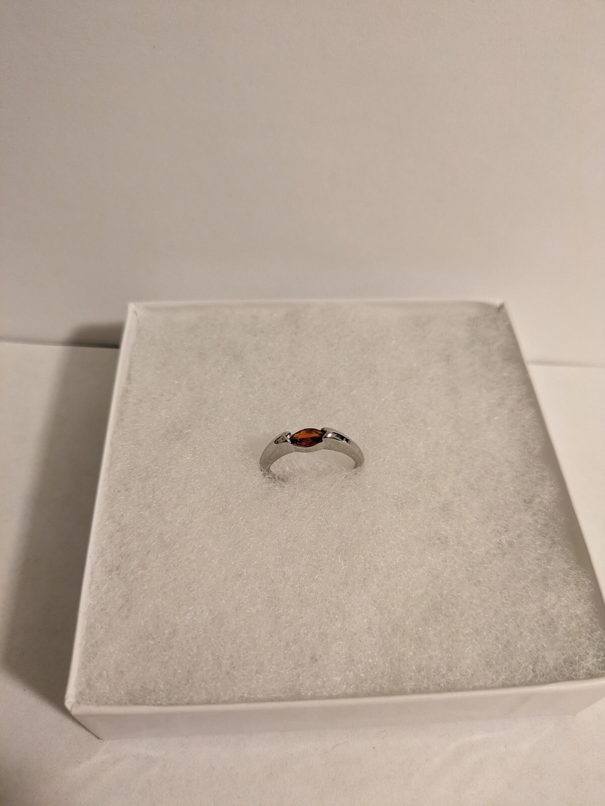 Sleek Ruby Red Ring Size 5 | eBay