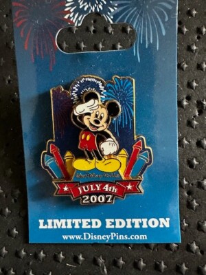 Disney Mickey Mouse July 4th 2007 Pin Walt Disney World WDW Fireworks ...