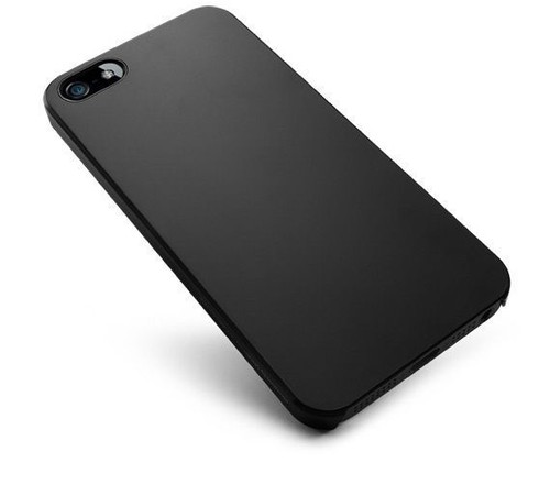 Apple iPhone Hard Rubberized Cover Case -Anti-Slip Grip- Shell -Black ...