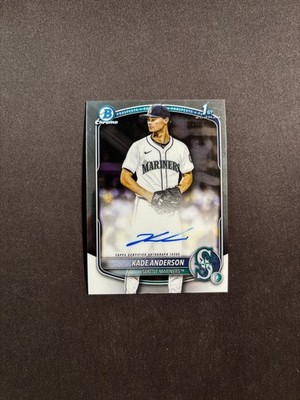 2025 Bowman Draft #CPA-KA Kade Anderson 1st Prospect Chrome Auto BZLS ...