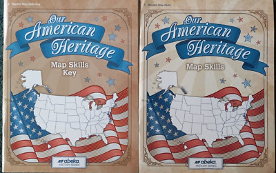Abeka Our American Heritage Student Map Skills and Map Skills Key 5th ...