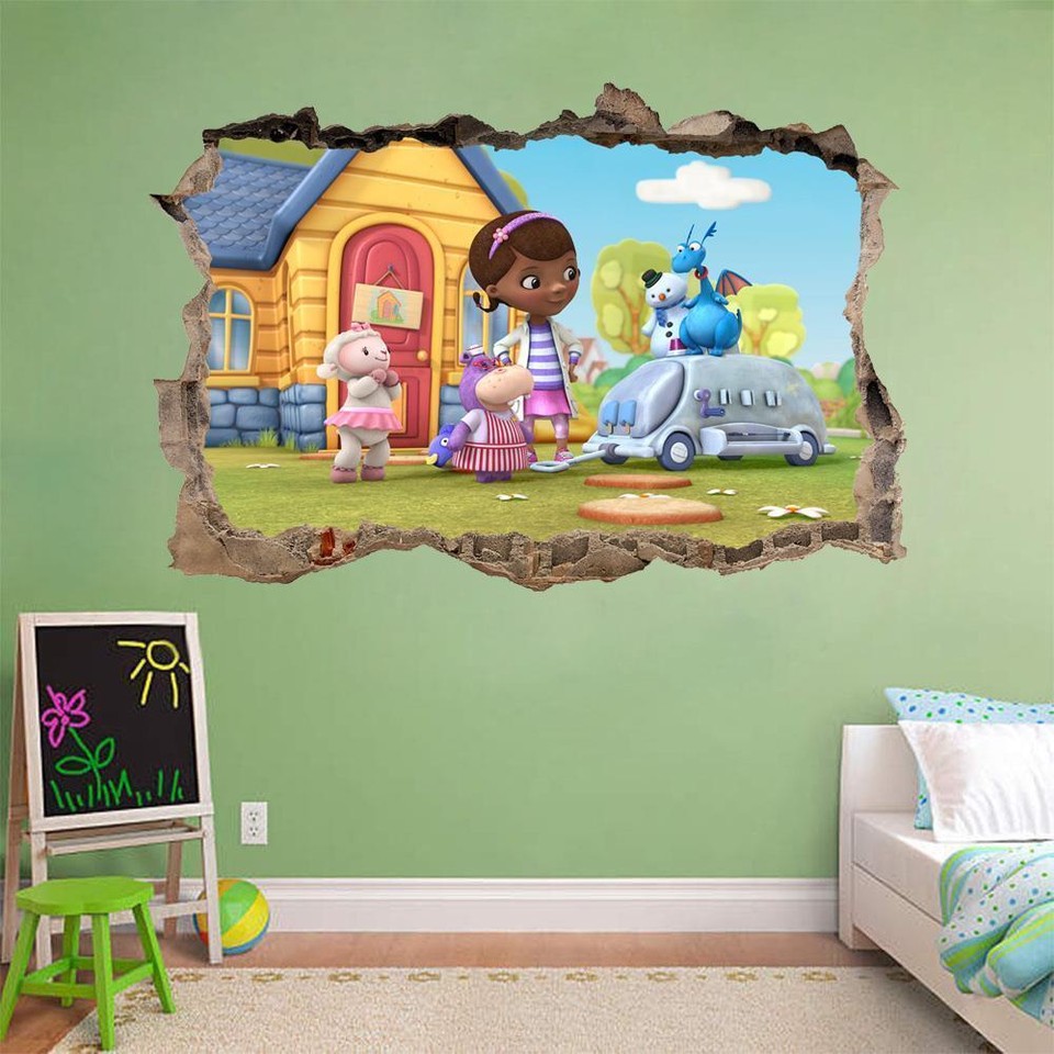 Doc Mcstuffins Smashed Wall Decal Removable Graphic Wall Sticker Disney H186 | eBay