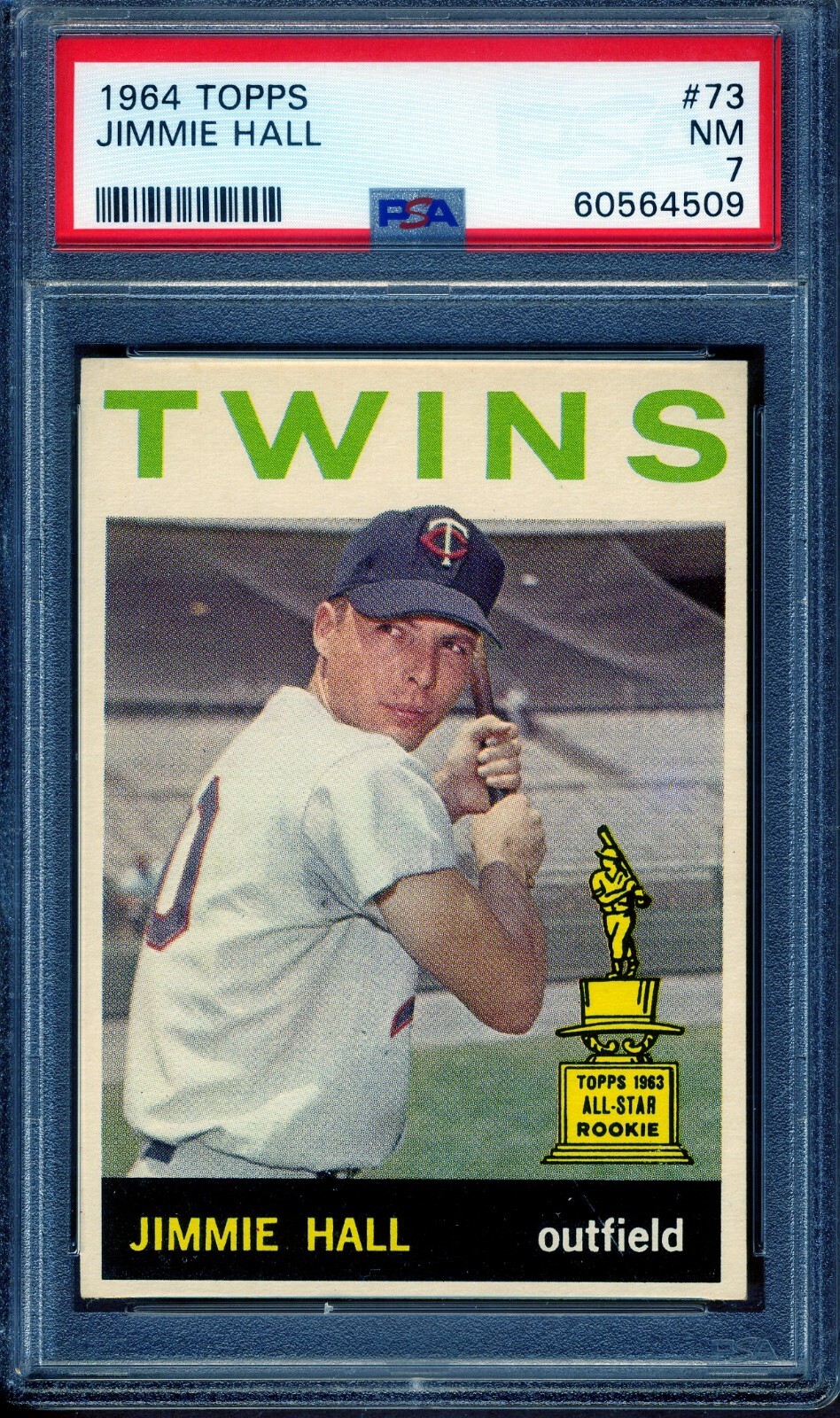 1964 Topps #73 Jimmie Hall PSA 7 NM *Minnesota Twins* | eBay