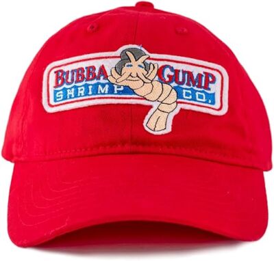 Bubba Gump Shrimp Red Hat Cap - Official Forrest Gump Merchandise ...