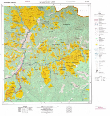 Official Topographic Map of Trashigang and Yangtse Bhutan 1:50,000 | eBay